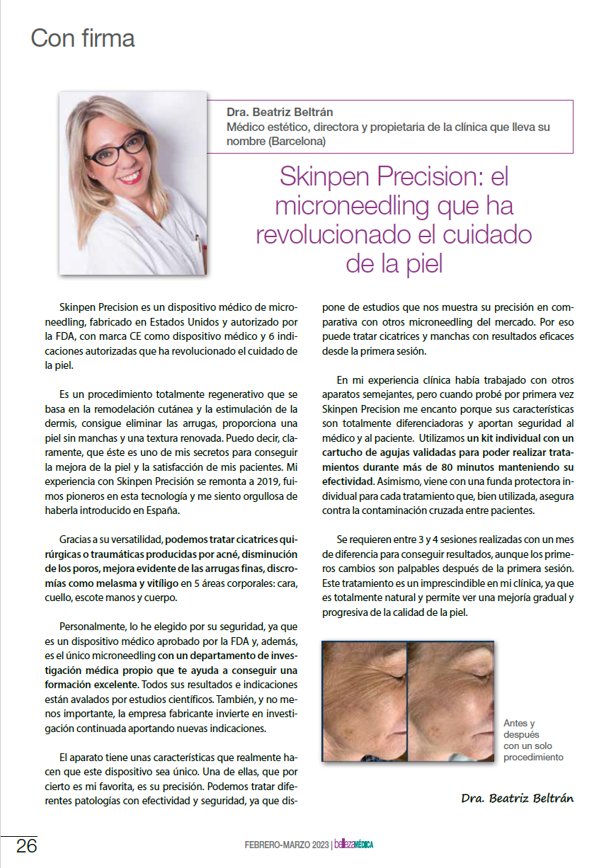 SkinPen Precision: el microneedling que ha revolucionado el cuidado de ...